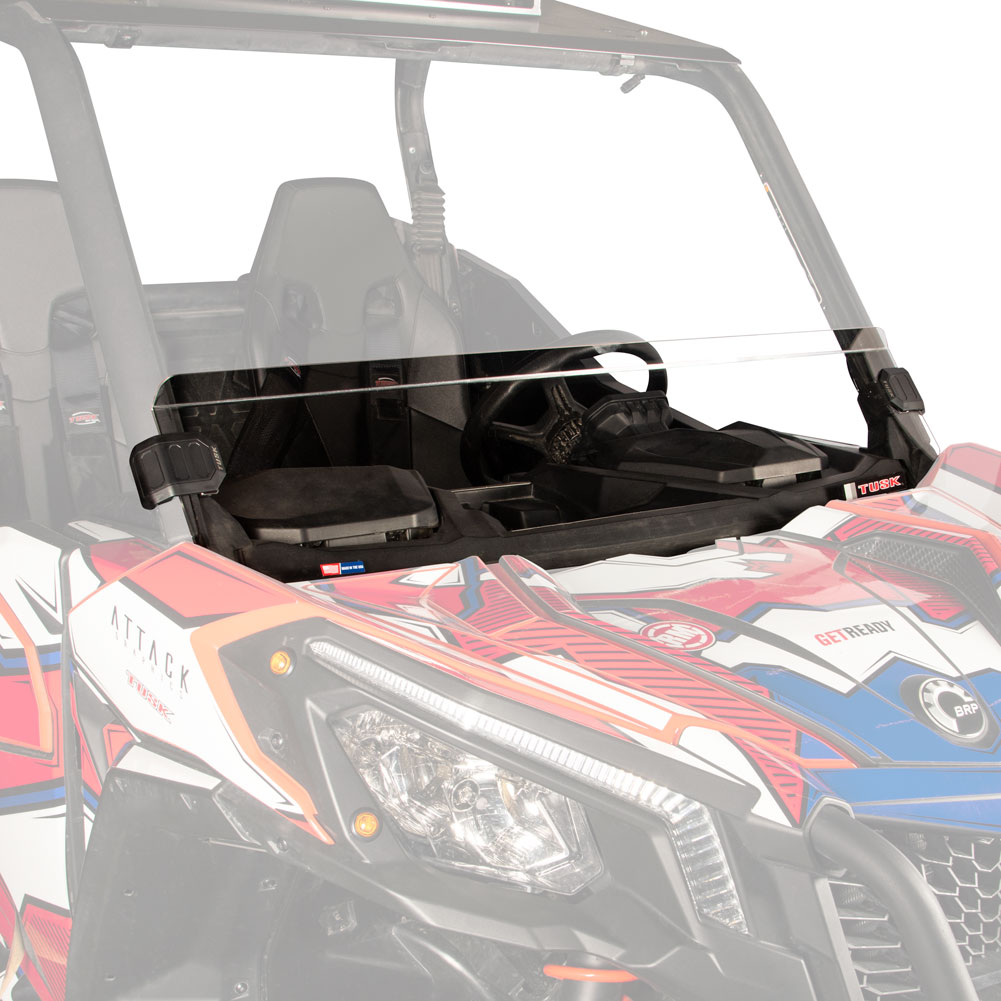 Tusk Removable Half Windshield For CAN-AM Commander 700 DPS 2022-2023 ...