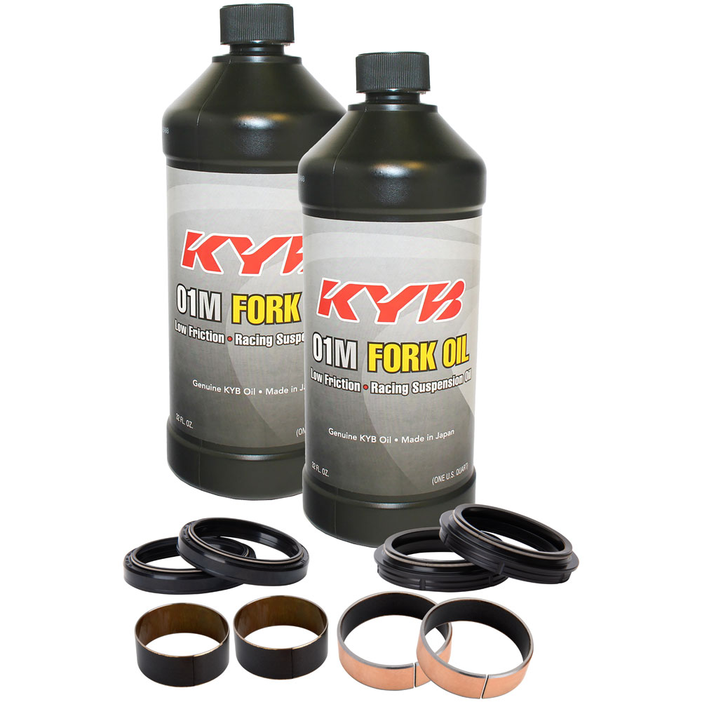 Tusk 21810200072746-b9be41 Fork Rebuild Kit w/ Kayaba KYB 01M Fork Oil ...